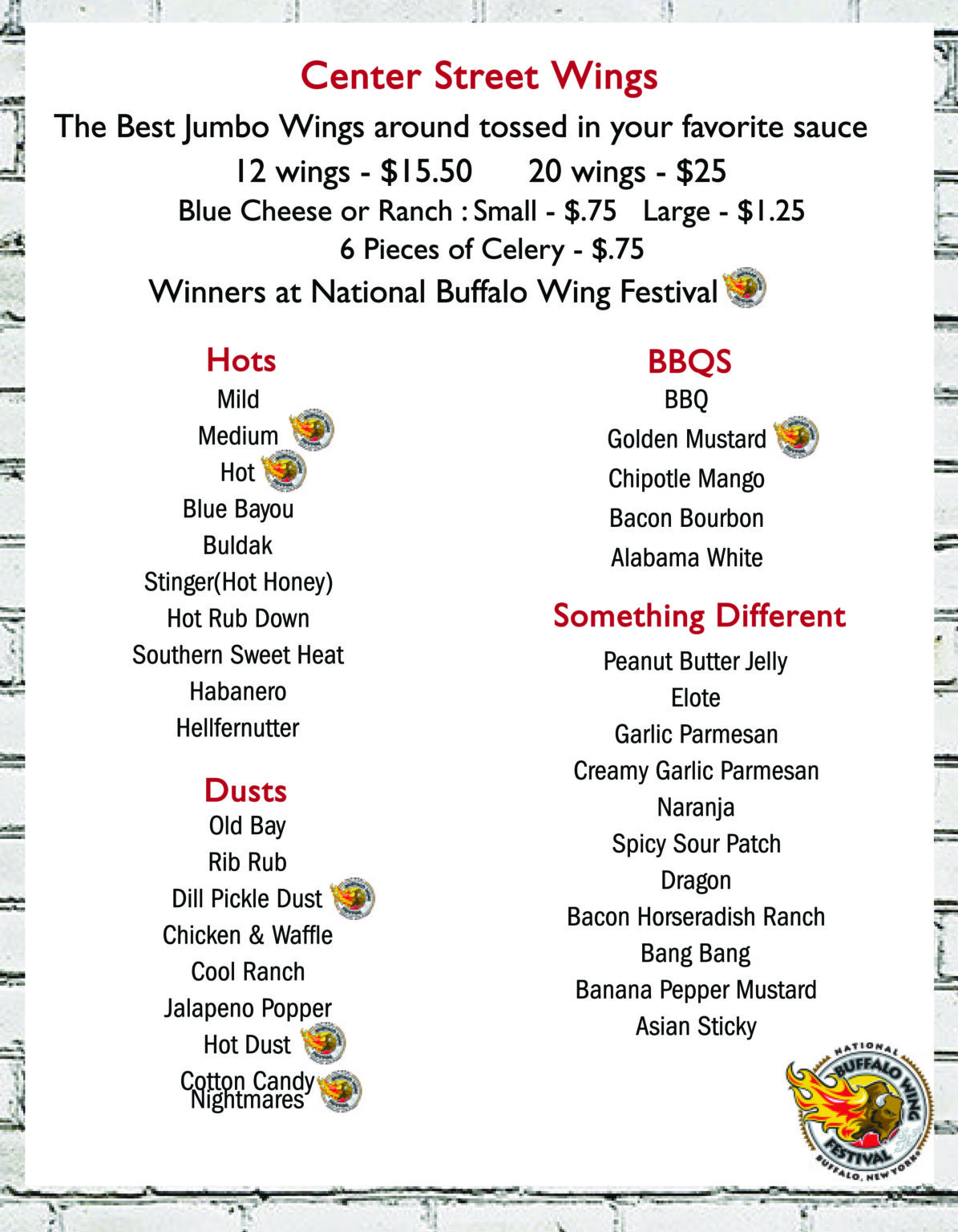 Menu - Center Street Grille